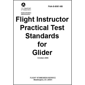 Book- Flight Instructor Practical Test Standards for Glider